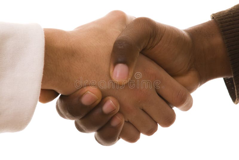 Multirracial handshake stock photo. Image of difference - 8457188