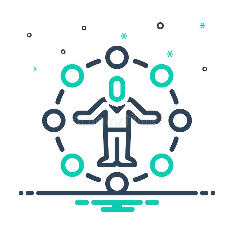 Mix Icon for Multiskills, Multitasker and Fun Stock Vector ...