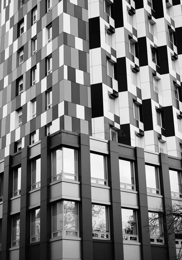 Multistory Building in Black and White Editorial Photography - Image of ...