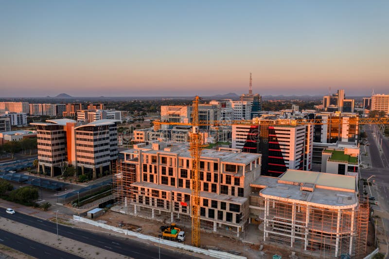 Multistory Building in Construction, Developments in CBD Gaborone ...