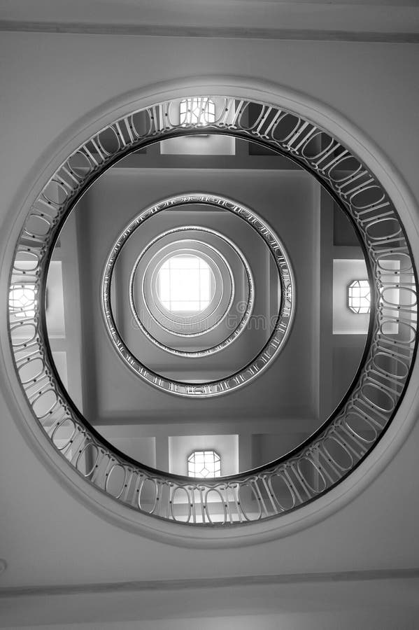 Multistory Round Ceiling in Hamburg, Germany Stock Image - Image of ...