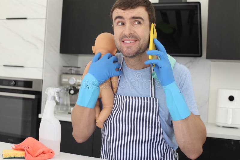 Multitarea Primaria Resaltada En Casa Imagen de archivo - Imagen de ...