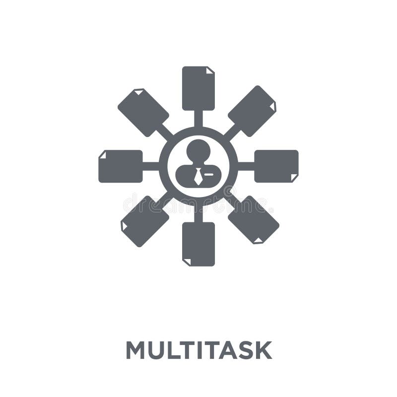 Multitask Icon. Trendy Multitask Logo Concept on White Backgroun Stock ...