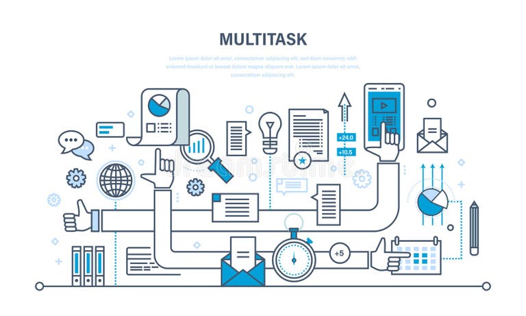 Multitask Tablet Stock Illustrations – 280 Multitask Tablet Stock ...