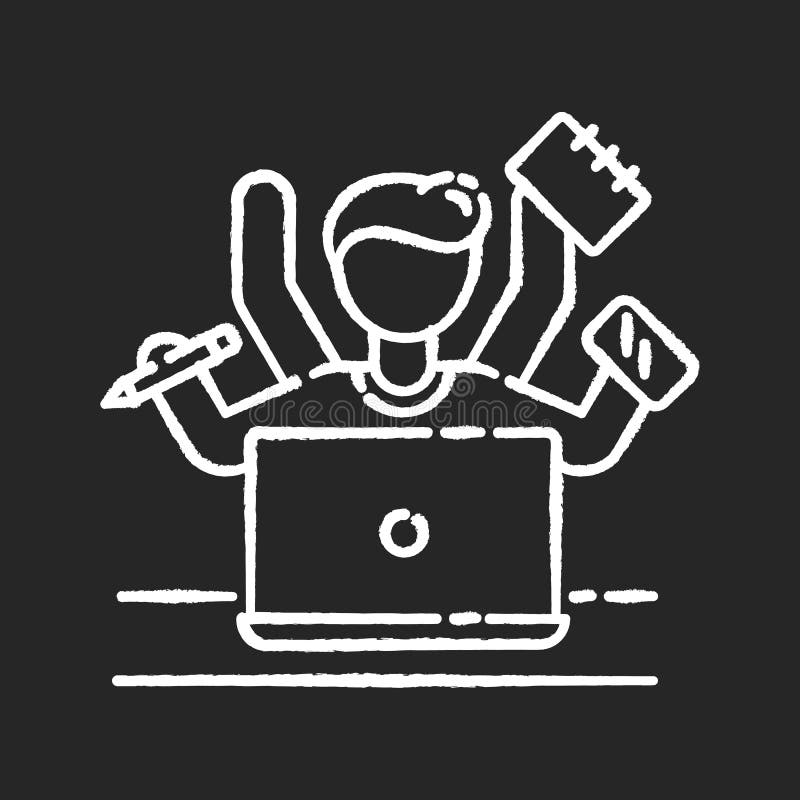 Multitasking Man Icon Vector. Trendy Flat Multitasking Man Icon From ...