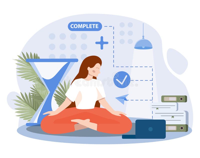 Multitasking Concept. Effective and Successful Office Worker Stock ...