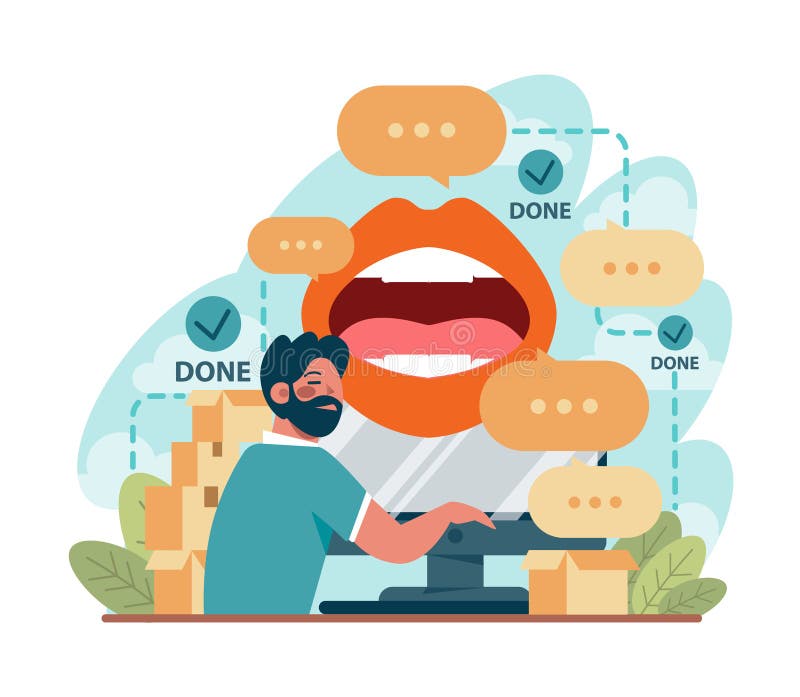 Multitasking Concept. Effective and Successful Office Worker Doing Many ...