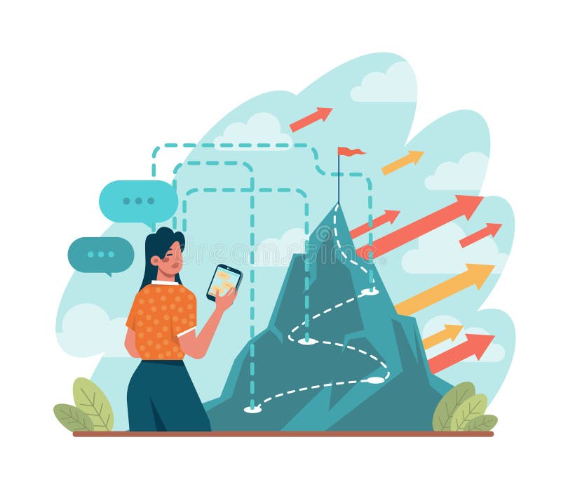 Multitasking Concept. Effective and Successful Office Worker Doing Many ...