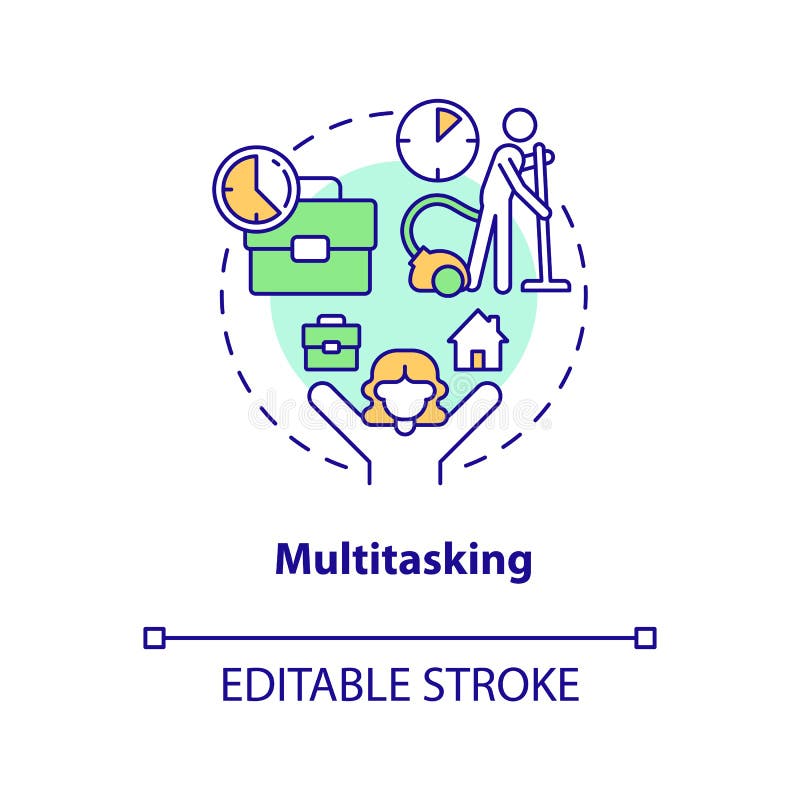 Line Drawing Multitask Stock Illustrations – 63 Line Drawing Multitask ...