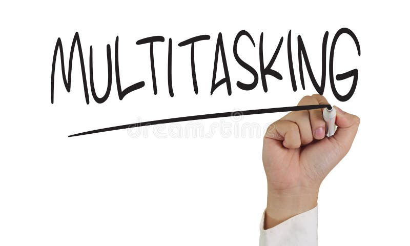 Multitasking Concept stock image. Image of handwriting - 47073773