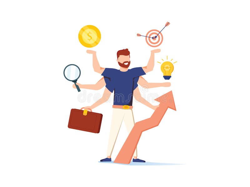 Efficient Business Person Icon Stock Vector - Illustration of idea ...