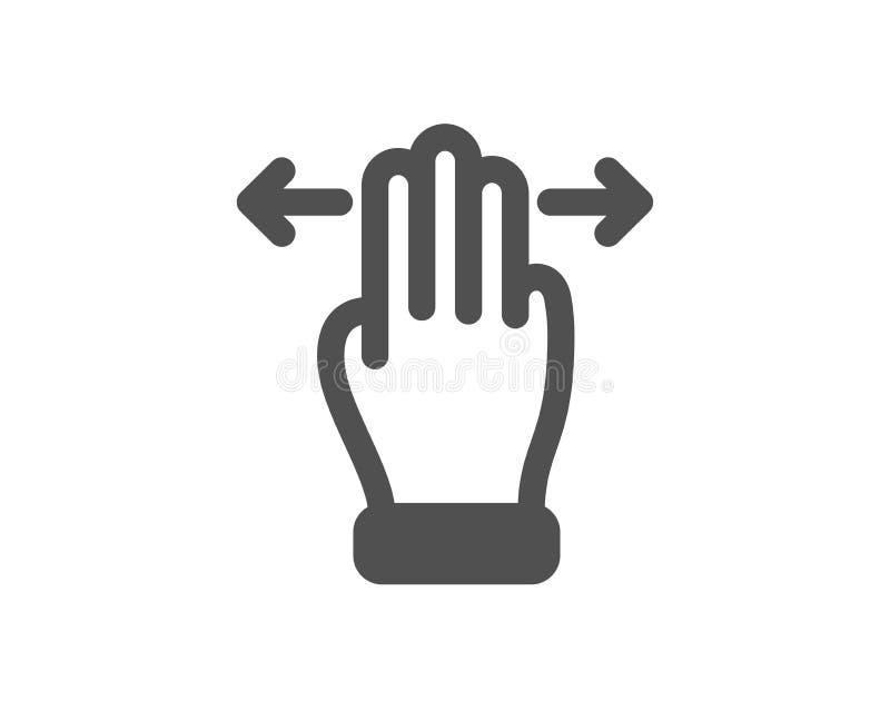 Multitasking Gesture Icon. Slide Arrow Sign. Swipe Action. Vector Stock ...