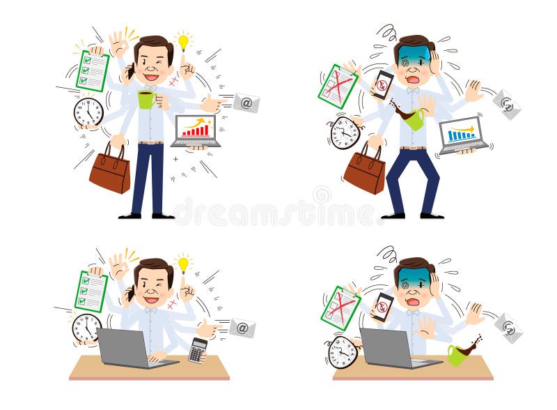 Multitask Father Stock Illustrations – 72 Multitask Father Stock ...