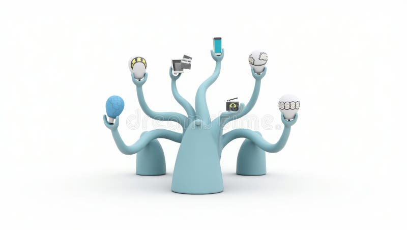 Multitasking Octopus Stock Illustrations – 481 Multitasking Octopus ...