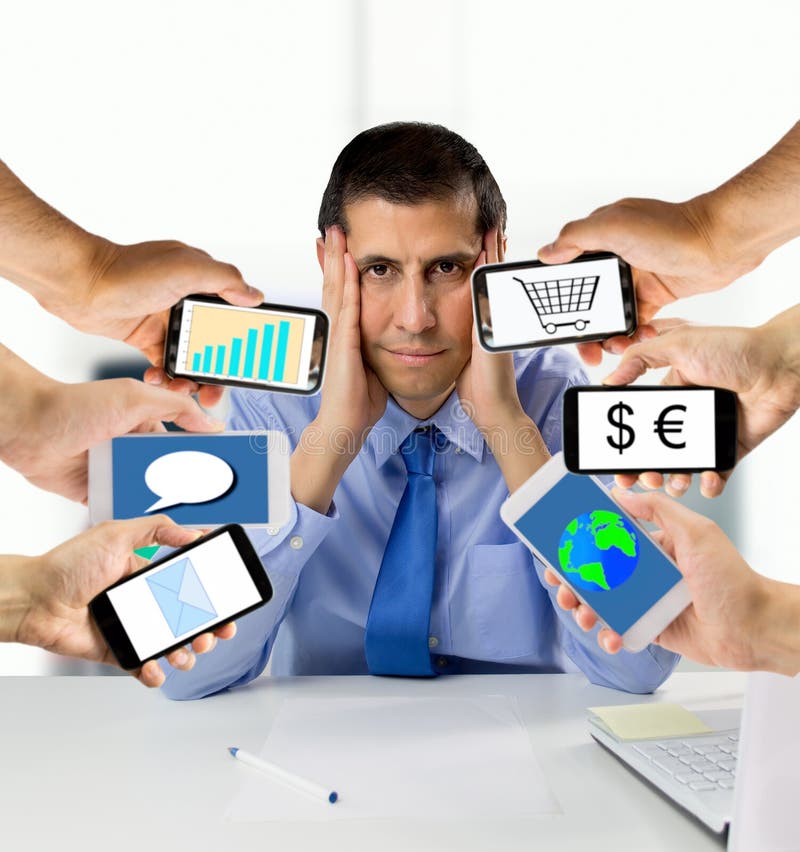 Multitasking stock image. Image of businessman, coworker - 65353485
