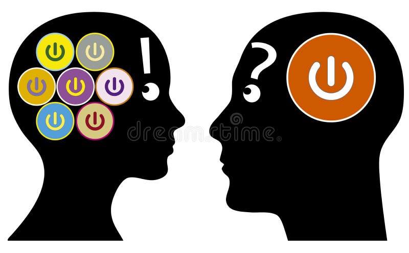 Multitasking or Singletasking Stock Illustration - Illustration of ...