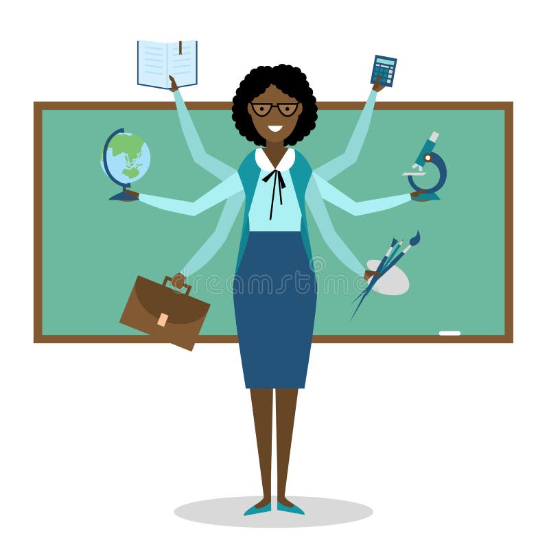 Teacher Multitasking Stock Illustrations – 146 Teacher Multitasking ...
