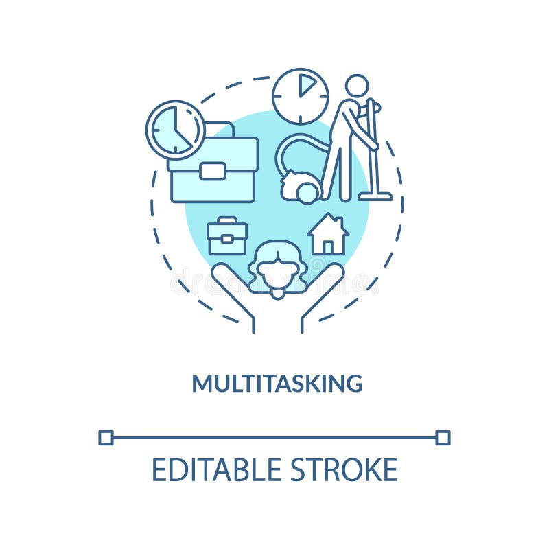 Line Drawing Multitask Stock Illustrations – 89 Line Drawing Multitask ...
