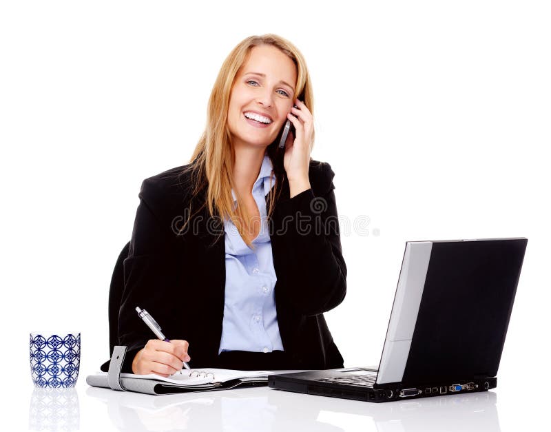 Multitasking woman stock image. Image of businesswoman - 24135757