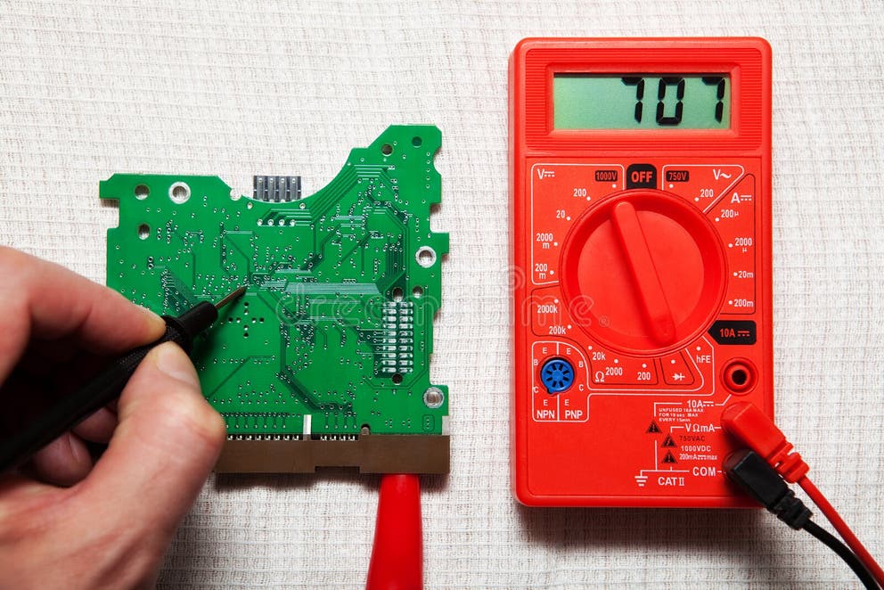 Multitester stock image. Image of tool, precision, voltmeter - 12588455