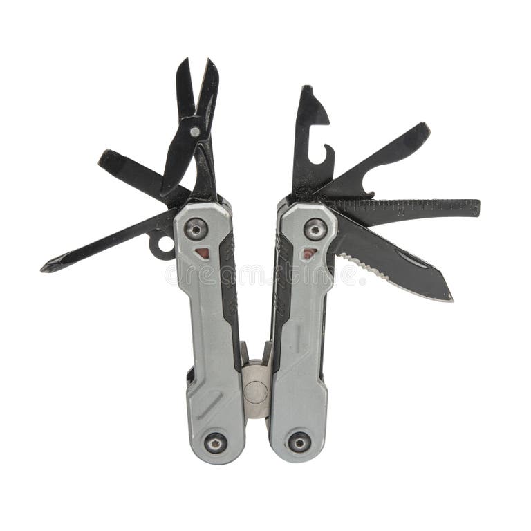 Multitool Multi Function Tool Hovers on White Background Isolation Stock Image - Image of sharp ...