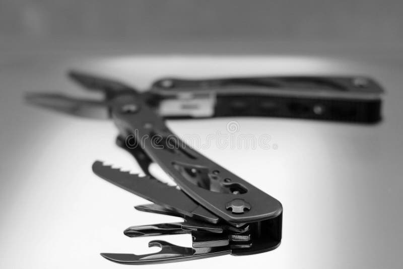 Multitool with Open Blades and Saw Stock Photo - Image of equipment ...