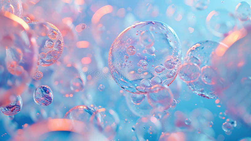 A Bunch of Bubbles are Floating in the Water Stock Photo - Image of ...