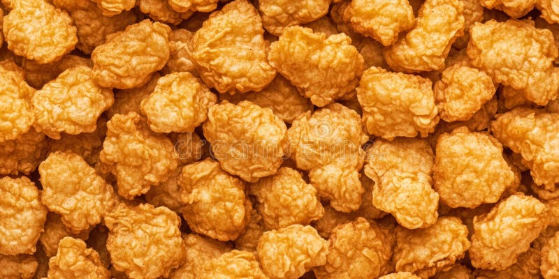 Crunchy Golden Snack Pieces Scattered on a Flat Surface Showcasing ...