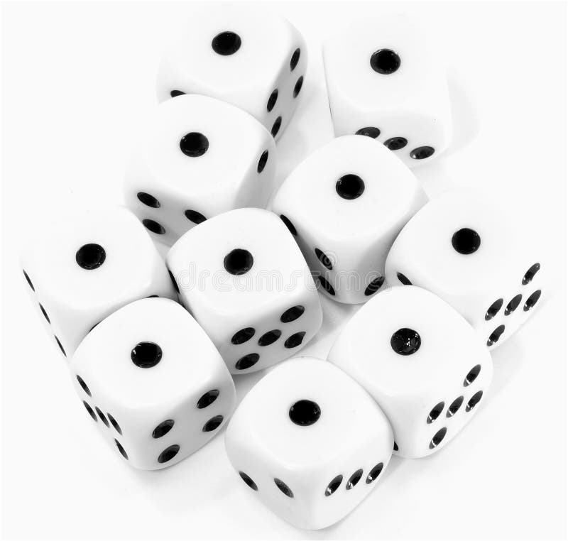 Multitude of Dice Each Displaying the Number One Stock Image - Image of ...