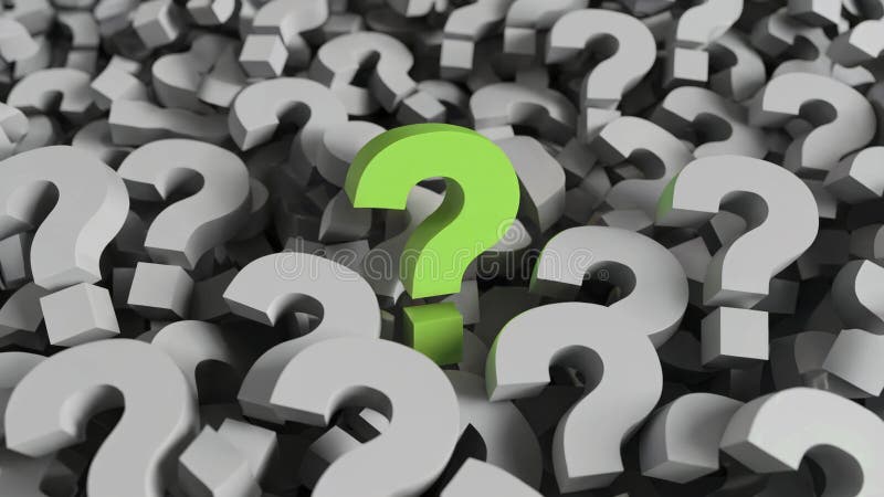 A Multitude of Gray Question Marks Scattered Throughout, with One ...