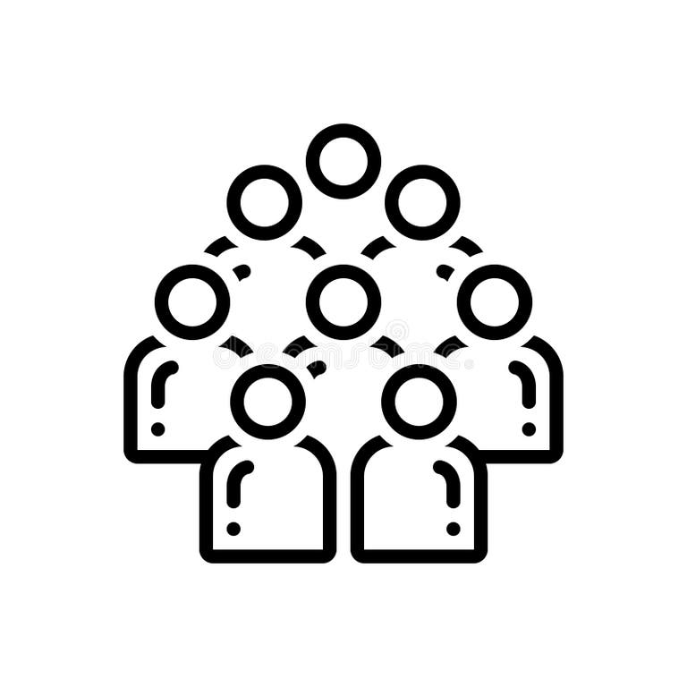 Crowd Icon Black Stock Illustrations – 21,604 Crowd Icon Black Stock ...
