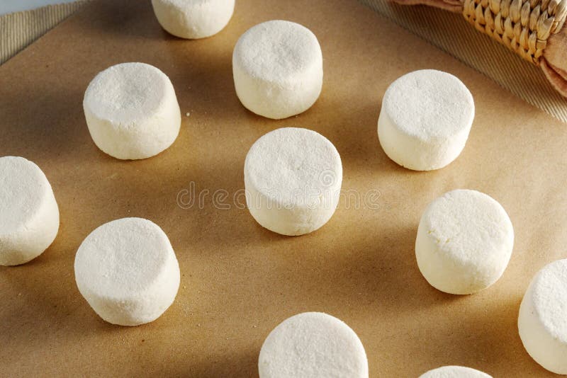 Multitude of Immaculate White Dough Forms an Exquisite Display Atop a ...