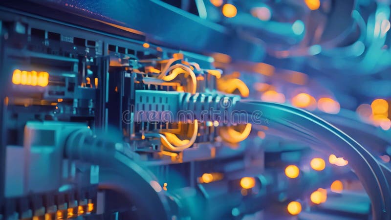 A Multitude of Wires Intricately Connected To Various Computer Devices ...