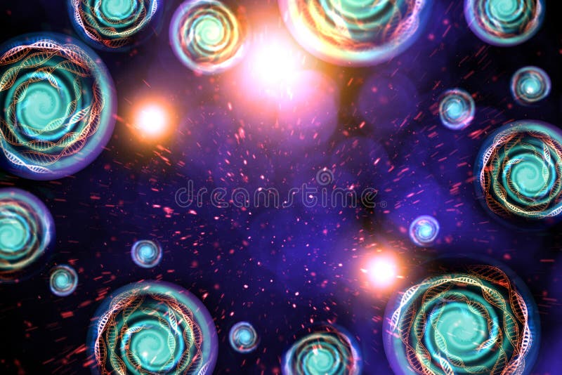 Multiverse Black Hole 3D Illustration Stock Illustration - Illustration ...