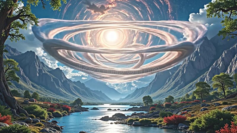 Multiverse Concept, Numerous Worlds in a Single Frame, Vibrant ...