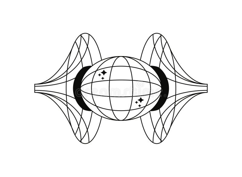 Multiverse or Cosmology Expanding Universe Stock Illustration ...