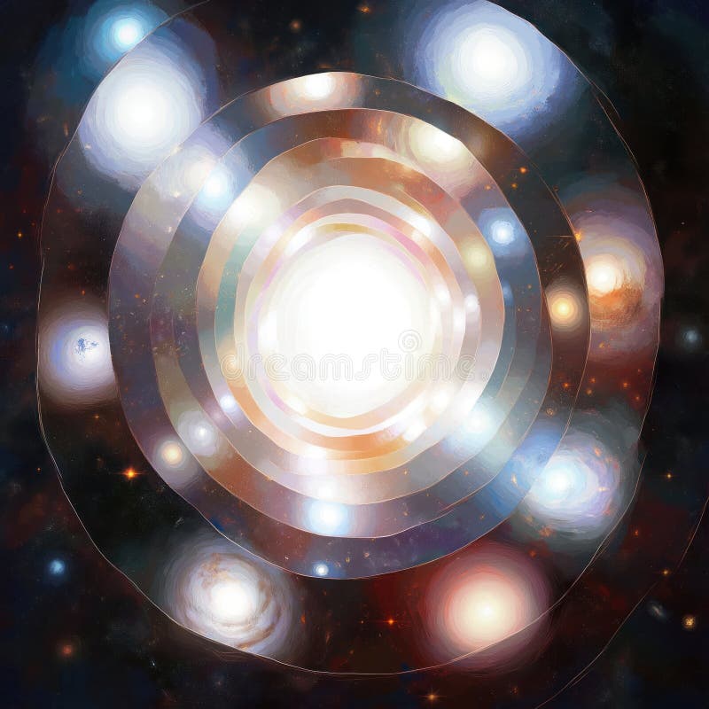 Multiverse Light Source Shines through Concentric Rings in Space ...