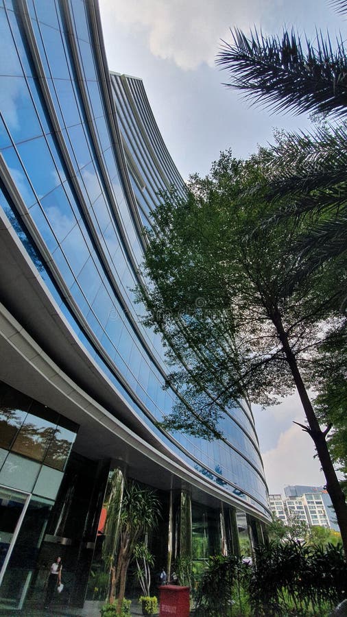 Multivision Tower Building stock image. Image of building - 262179407