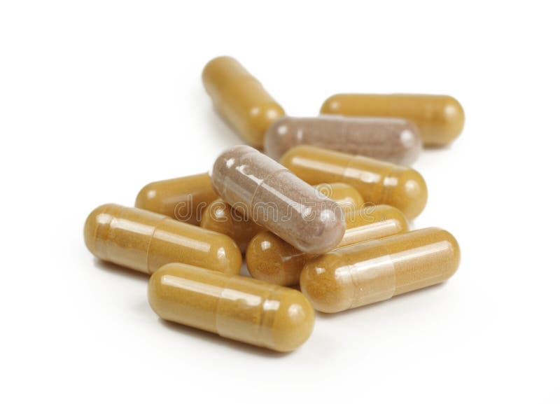Multivitamin capsules stock image. Image of drugs, white - 13422547