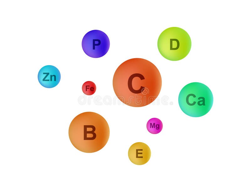 Multivitamin Complex of Vitamins and Minerals. Stock Vector ...
