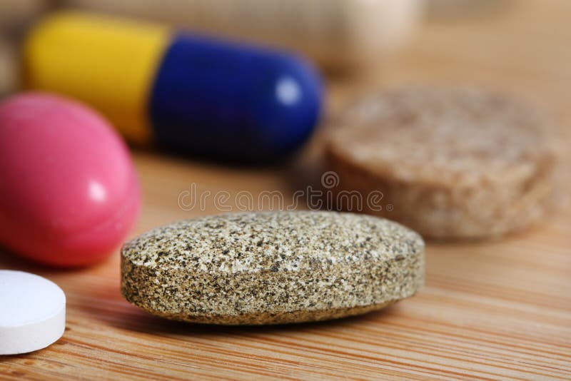 Multivitamin pill stock photo. Image of closeup, healthcare - 108056480