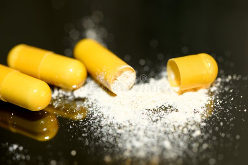 Multivitamins in Capsules in Close-up Stock Image - Image of bvitmin ...