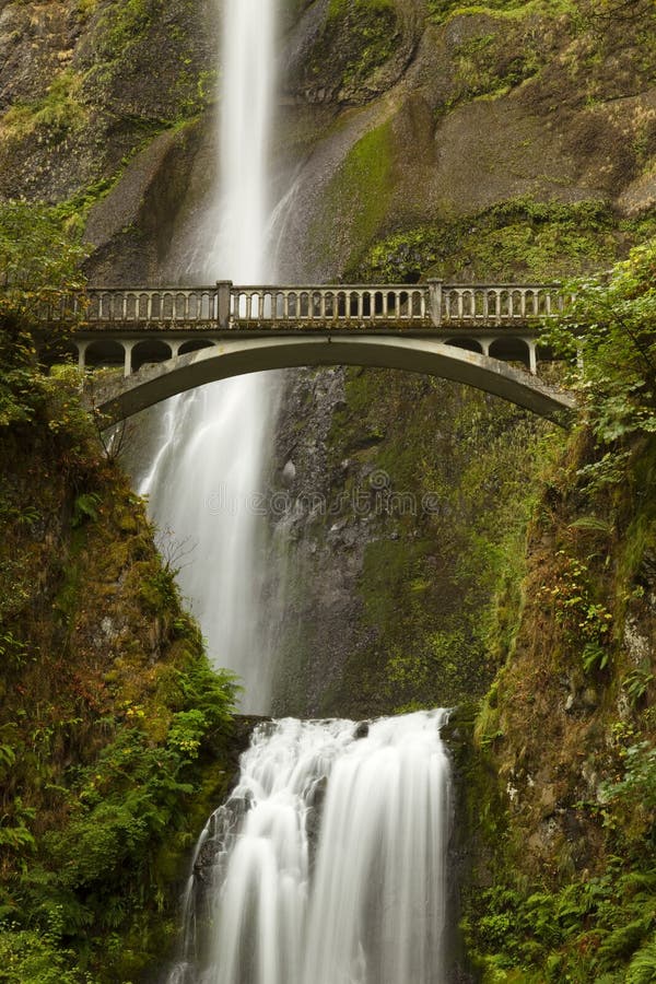 Waterfall - Multnomah Falls in Oregon Stock Image - Image of nature ...