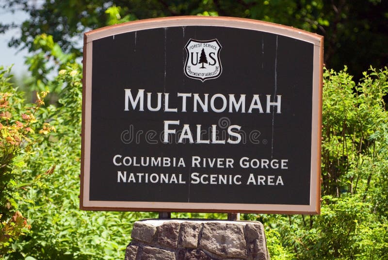 Multnomah falls stock photo. Image of water, national - 2640840
