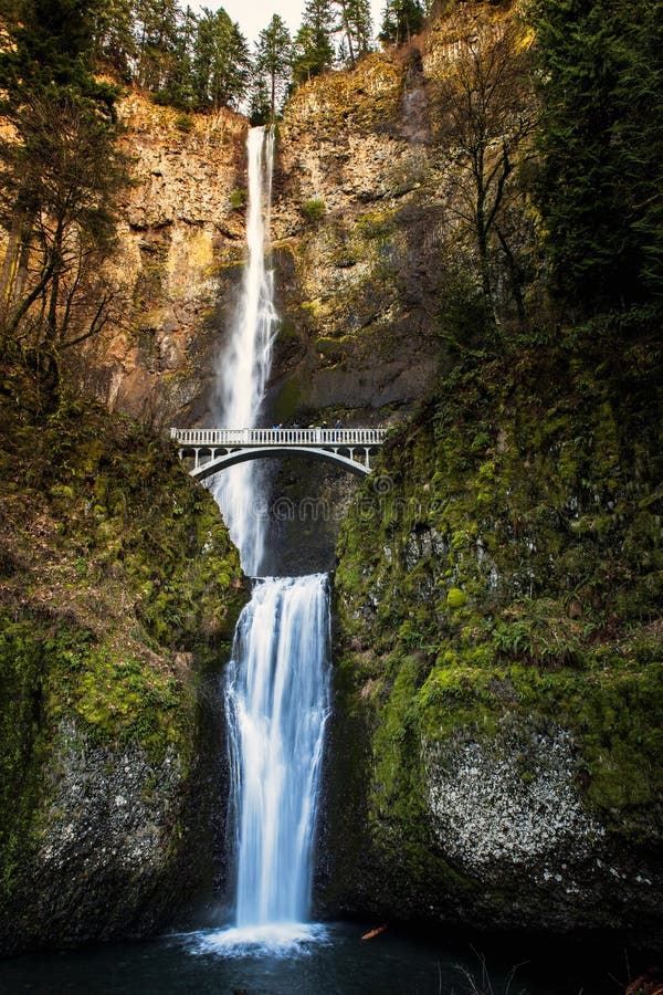 Multnomah, Bridge and Waterfall, Portland, Oregon, or, USA, Travel ...