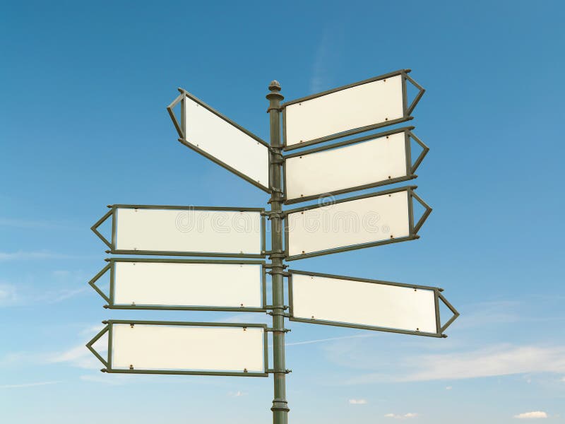 Multi direction signpost stock photo. Image of wooden - 2298010
