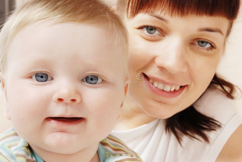 Mum with the small child stock photo. Image of adorable - 10043190
