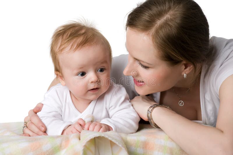 Mum with toddler stock photo. Image of isolated, human - 10809180