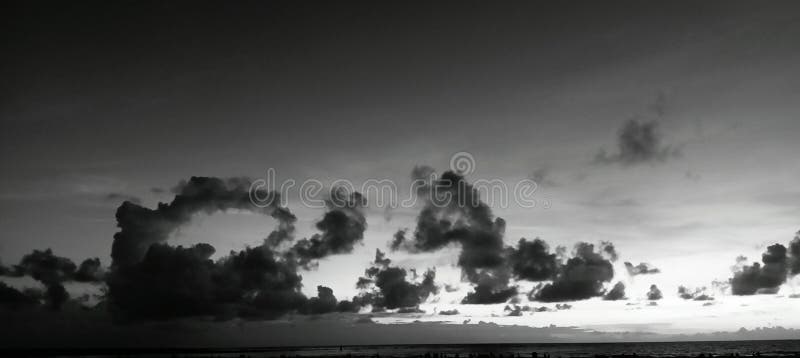 Mumbai Beach Photography Black and White Stock Photo - Image of white ...
