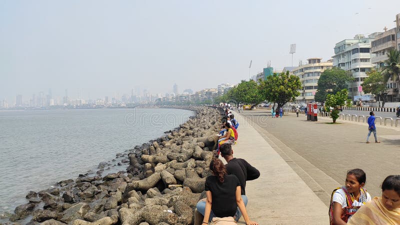 Mumbai Beach View in the Afternoon Editorial Photography - Image of ...